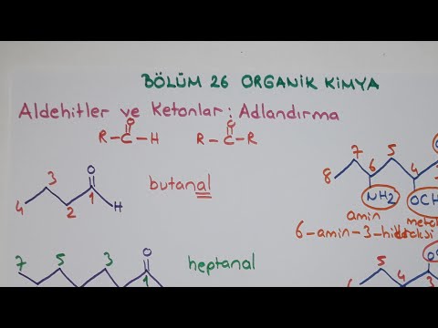 GENEL KİMYA 2-Bölüm 26-Organik Kimya|Aldehitler ve Ketonlar|Adlandırma