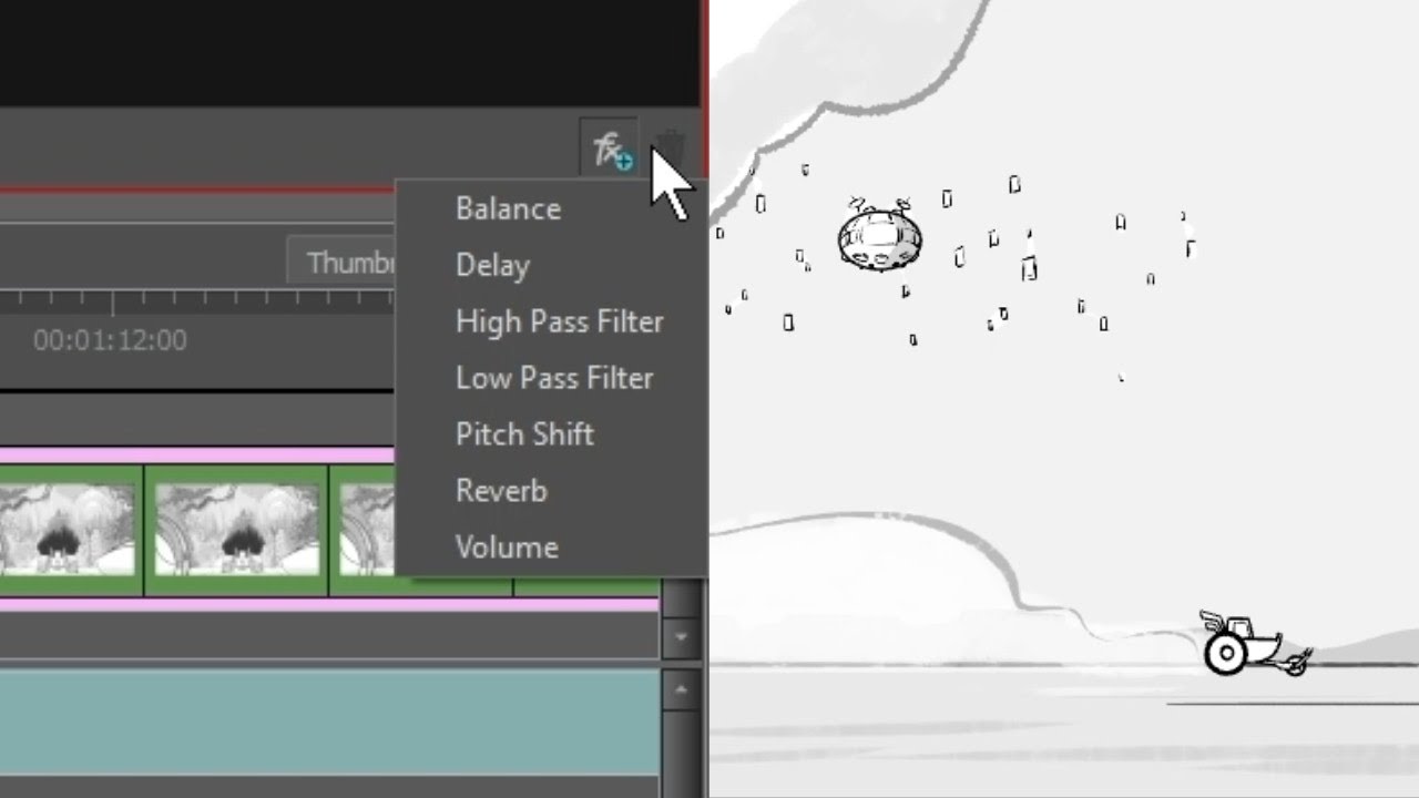 Storyboard Pro 20: Using the Audio Effects Stack with Filters - YouTube