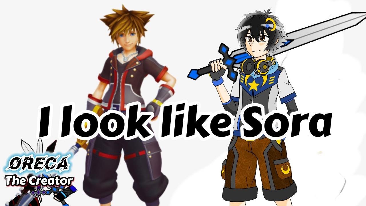 I look like Sora from Kingdom Hearts ( New pfp and background thanks ...