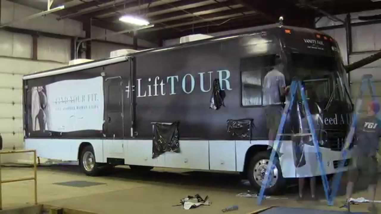 Vanity Fair Bus Wrap Time-lapse - YouTube