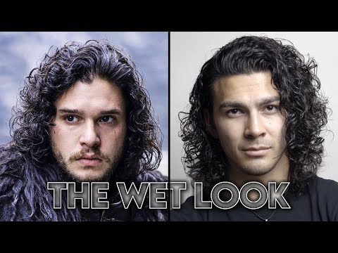 JON SNOW Hair Tutorial | KING OF THE WET LOOK  | Men's Curly/Wavy Hair How To