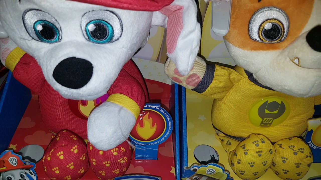 Paw patrol snuggle up flashlight (Marshall y Rubble) - YouTube