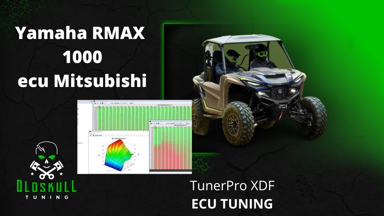 Yamaha Wolverine RMAX 1000 ecu tuning with TunerPro xdf - YouTube
