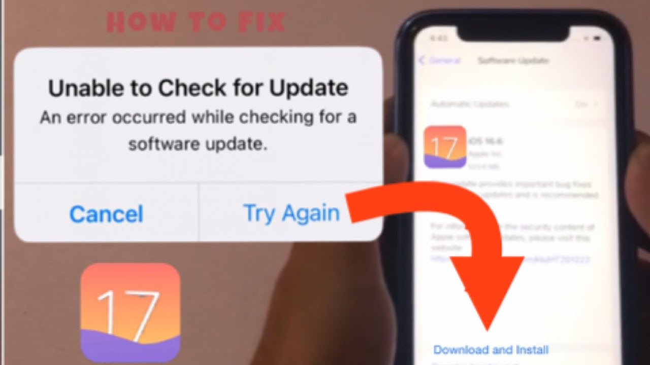 How To Fix Unable To Check For Update, - YouTube