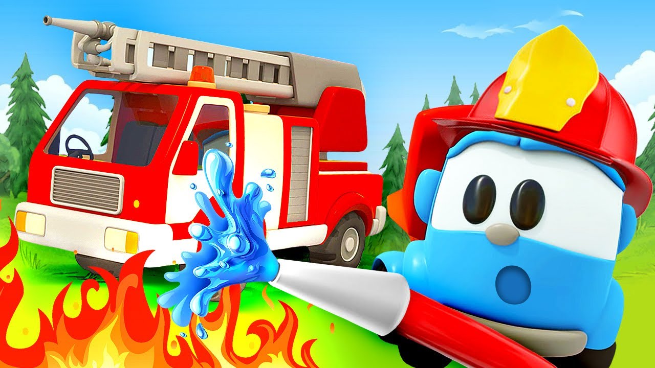 Sing with Leo! The Fire Truck song for kids. Nursery rhymes & songs for ...