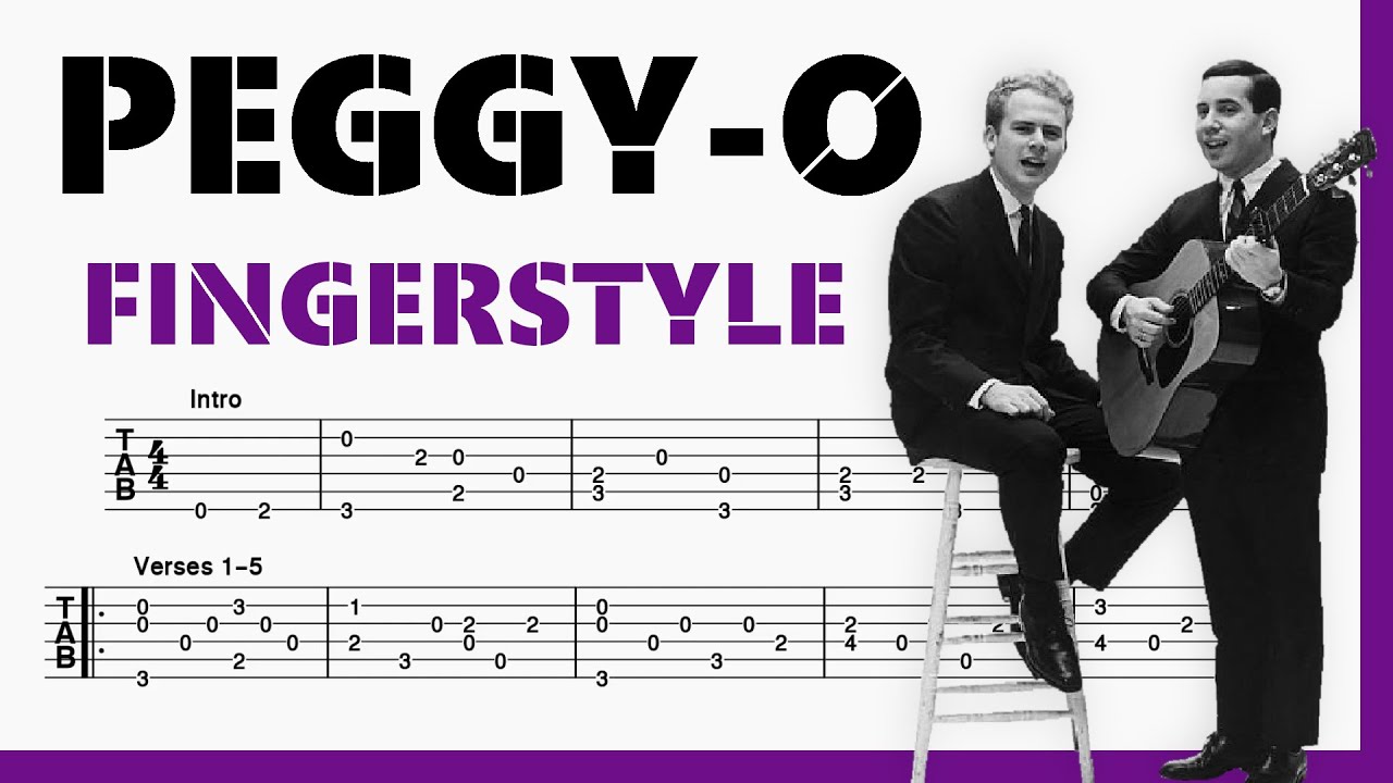 Peggy-O - Simon & Garfunkel | TAB Fingerstyle for Guitar - YouTube