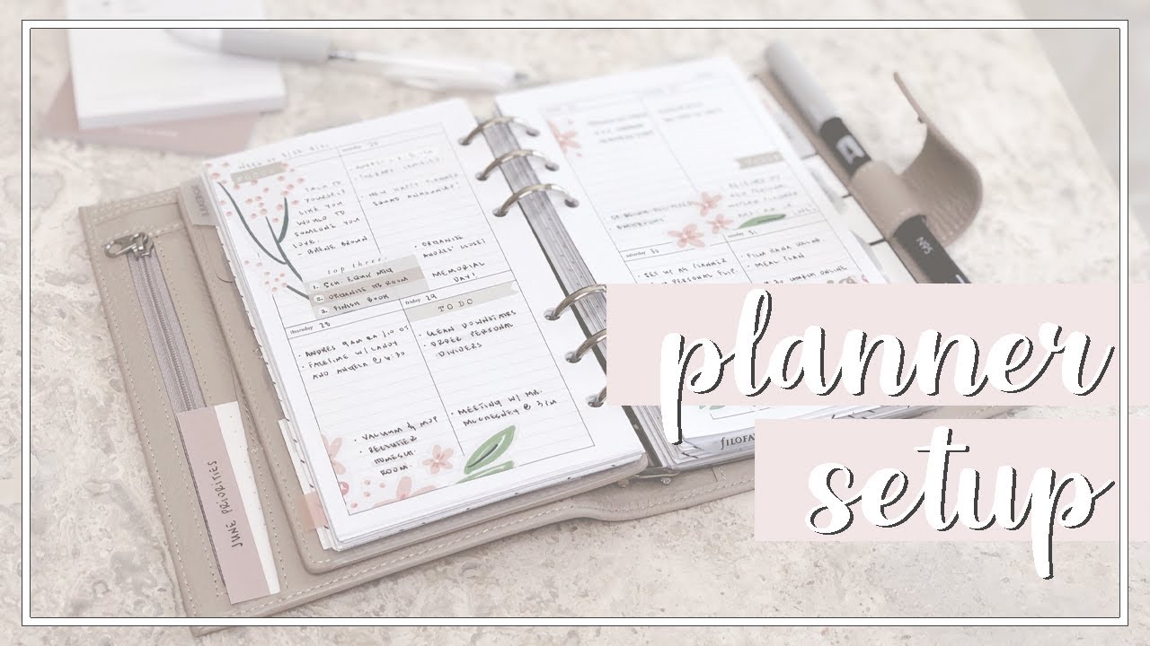 Personal Planner Setup - YouTube