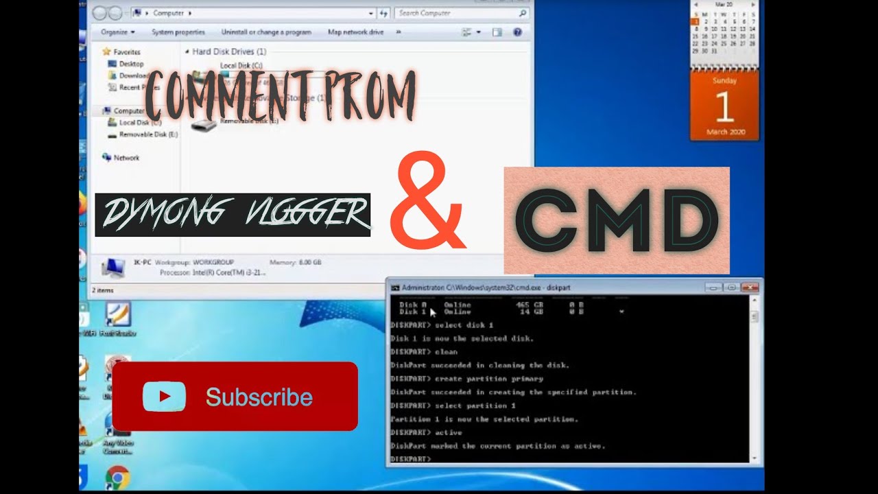 How To Crate Flash Boot Using CMD or Comment Prom - YouTube
