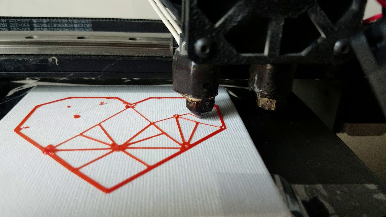 3D Printing On Canvas - YouTube