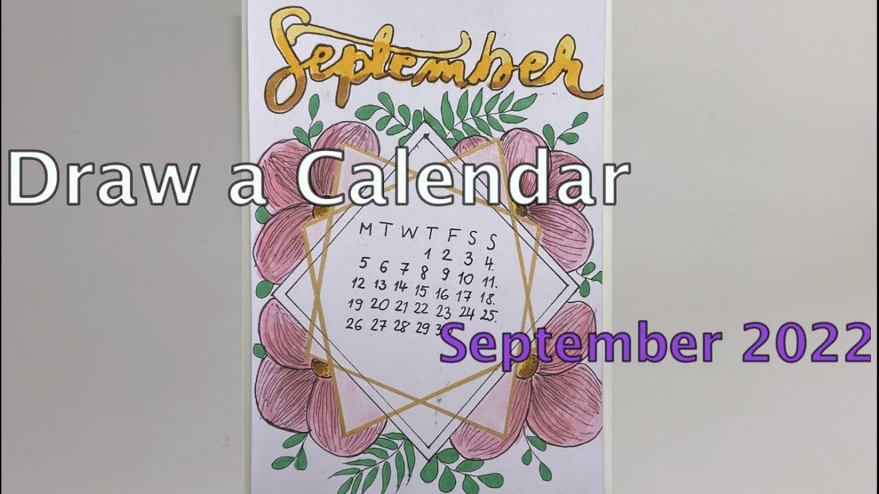 How to draw a calendar September 2022 #September #calendar #2022 # ...