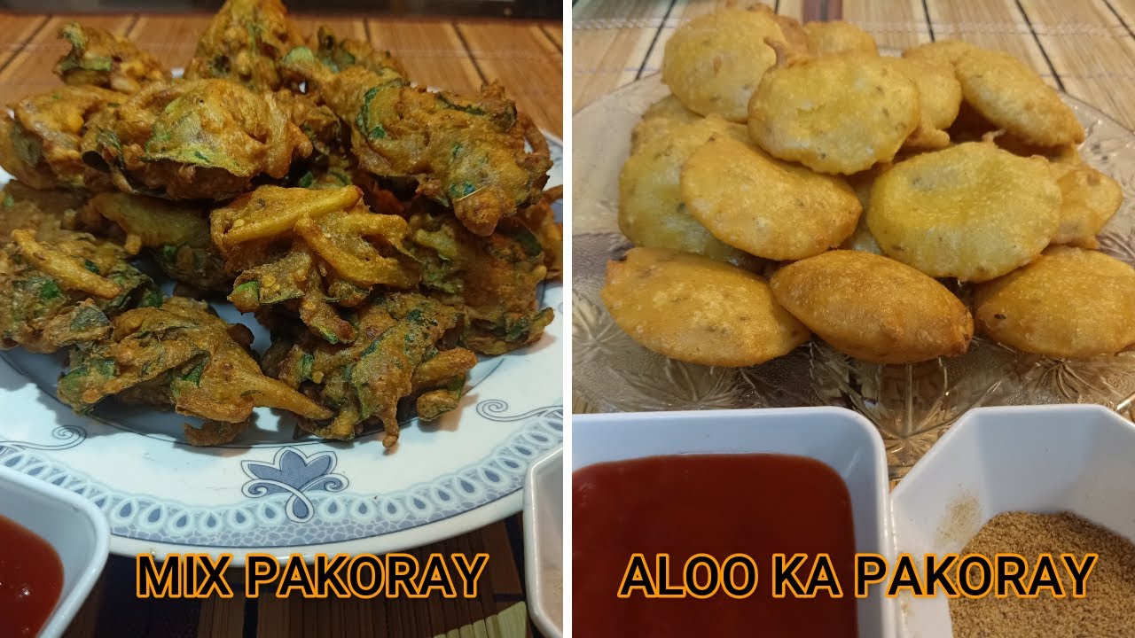 Mix Pokoray I Aloo key Pakoray - YouTube