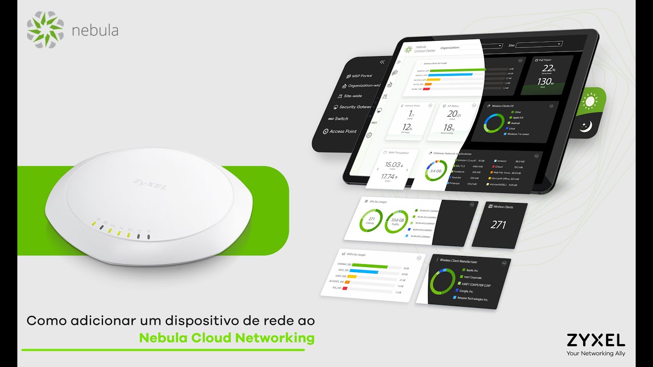 Tutorial Nebula Cloud Networking - como adicionar um dispositivo de ...