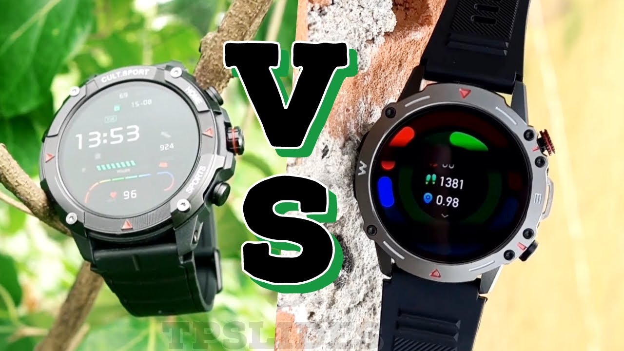 Pebble Cosmos Quest vs Cultsport Ranger XR | Amoled Rugged Smartwatch ...