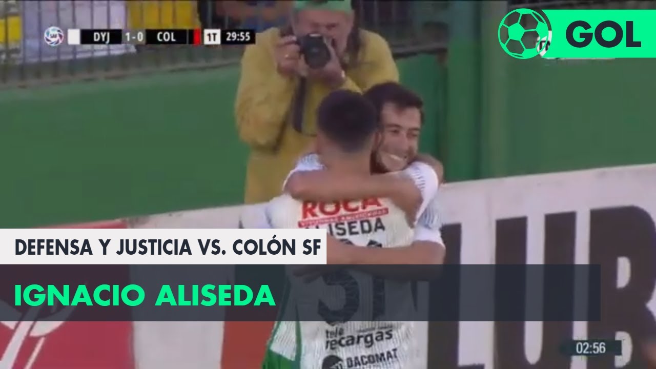 Ignacio Aliseda (2-0) Defensa y Justicia vs Colón SF | Fecha 15 ...