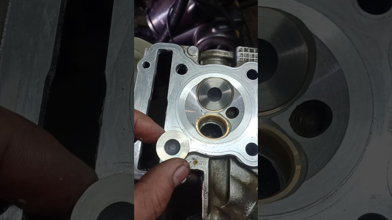 Yamaha mio m3 stock head from bigvalve 24/28 - YouTube