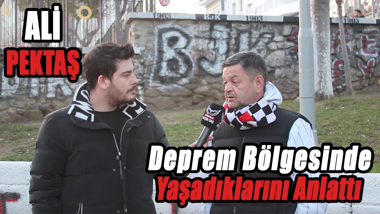 Beşiktaş tribün liderlerinden Ali Pektaş deprem bölgesinde ...