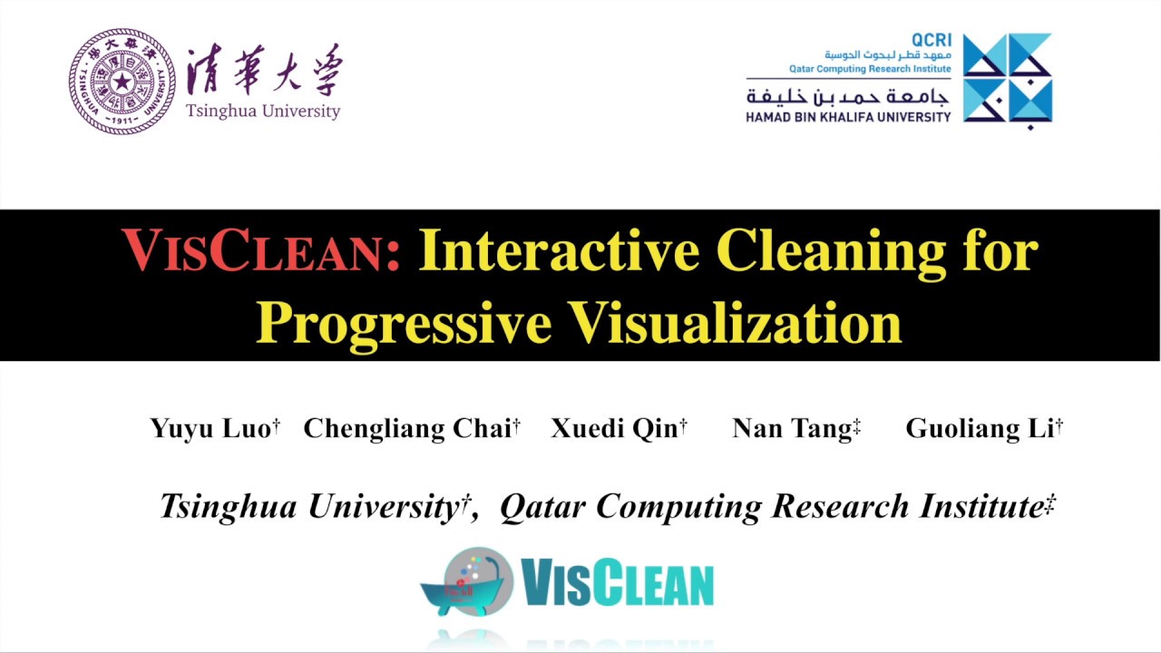 VisClean: Interactive Cleaning for Progressive Visualization - YouTube
