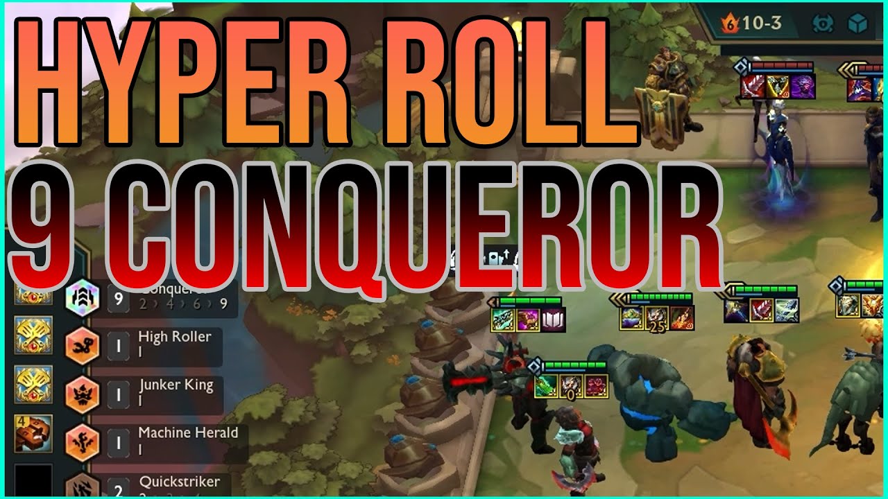 TOCKER'S TRIALS IS GONE :( 9 CONQUEROR COMEBACK (HYPER ROLL) #tft - YouTube