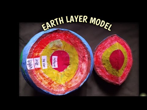 How to make earth layer model with theromocol ball |make 3d earth layer ...