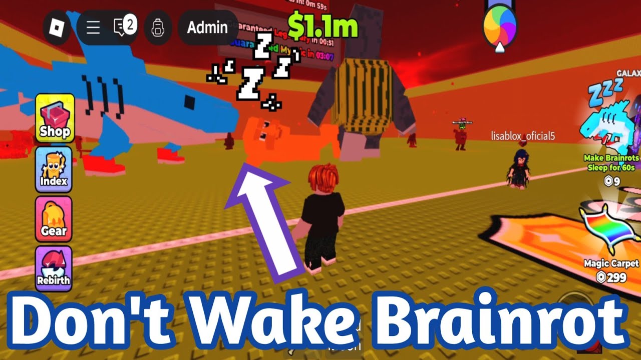 Don't Wake The Brainrot | Roblox Steal a brainrot gameplay - YouTube