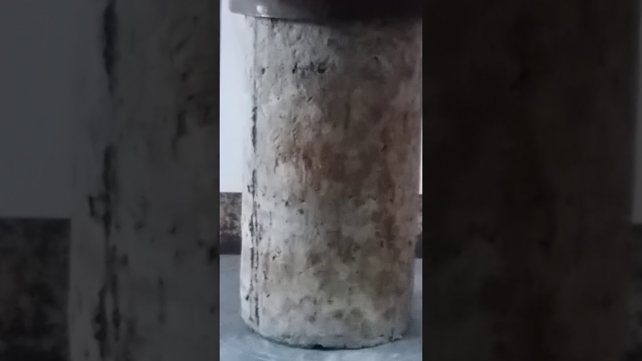 Compression Test on Concrete Cube in UET Lab - YouTube