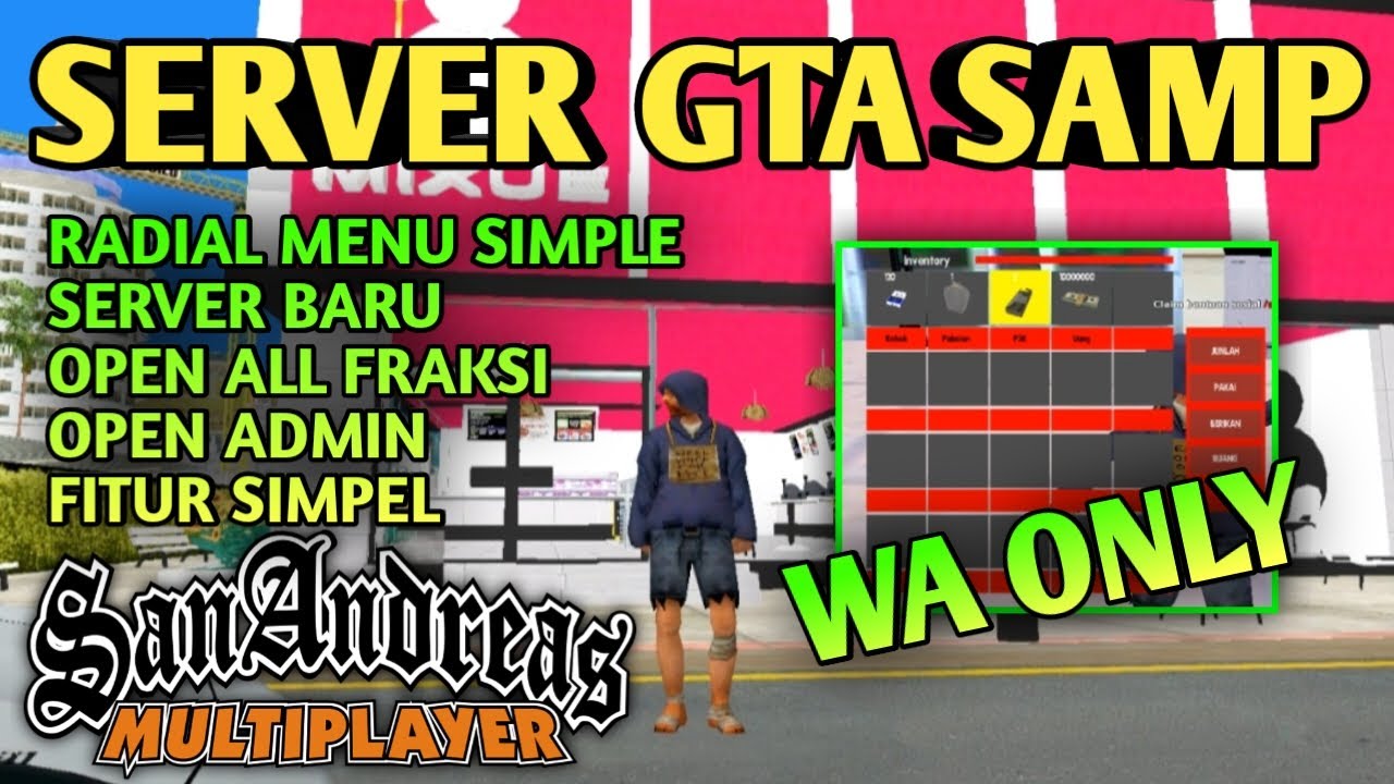 SERVER SAMP WA RAME WHATSAPP ONLY || REVIEW SERVER GTA SAMP ROLEPLAY INDONESIA - YouTube