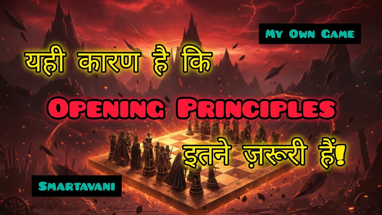 💥यही कारण है कि Opening Principles इतने ज़रूरी हैं!🔥 | My Own Game #chess #chessgame # ...