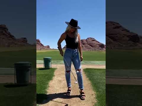 Hailey Ostrom LPGA Golfer / Trick Shot Artist / Golf Shorts - YouTube