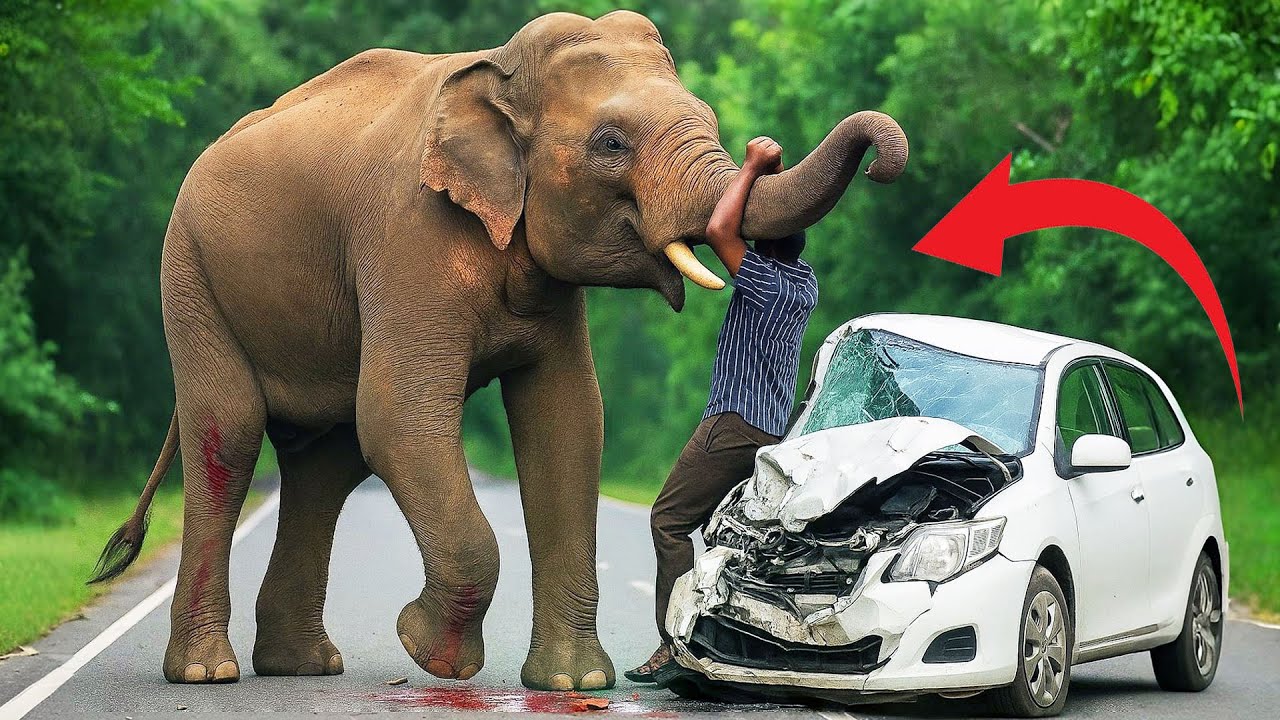 Severe attacks from the ferocious elephant, destruction is at hand# ...
