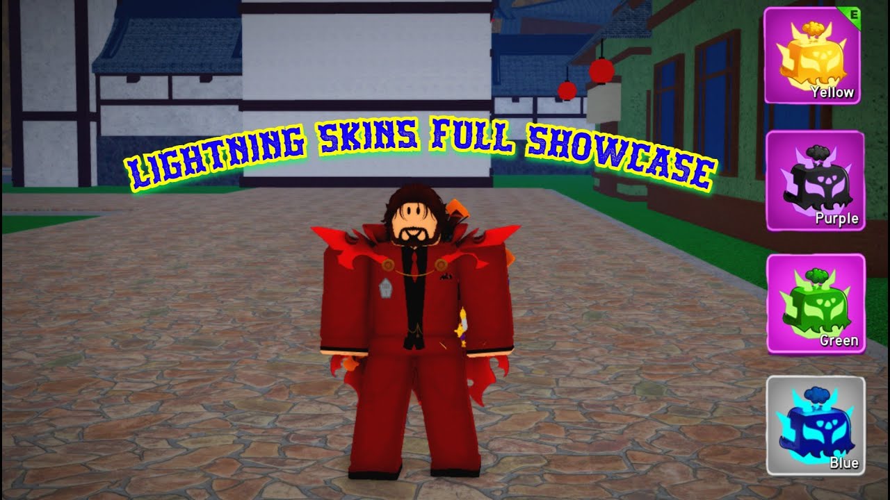 ALL Lightning Skins FULL SHOWCASE! - Blox fruits - YouTube