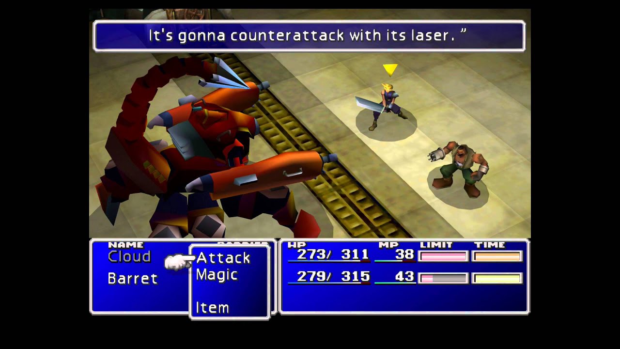 Final Fantasy VII PS4 - Guard Scorpion Boss Battle - YouTube