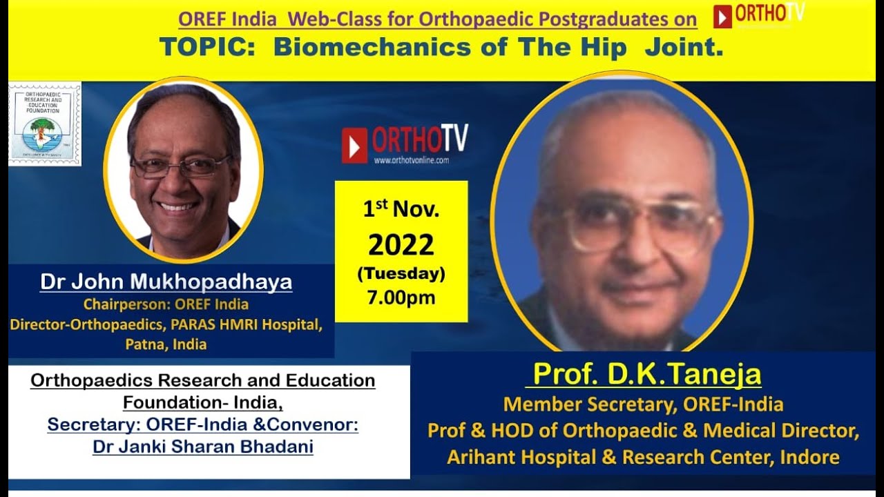 OREF Webclass for Orthopaedic Postgraduates – Biomechanics of the Hip ...