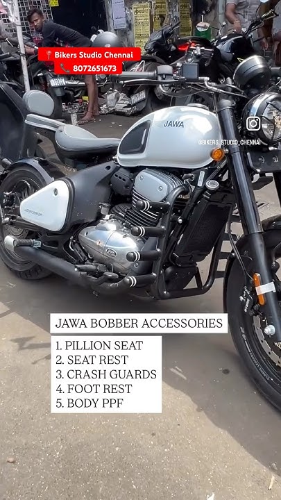 Bobber accessories in chennai, jawa 42 pillion seat, bobber back extra ...