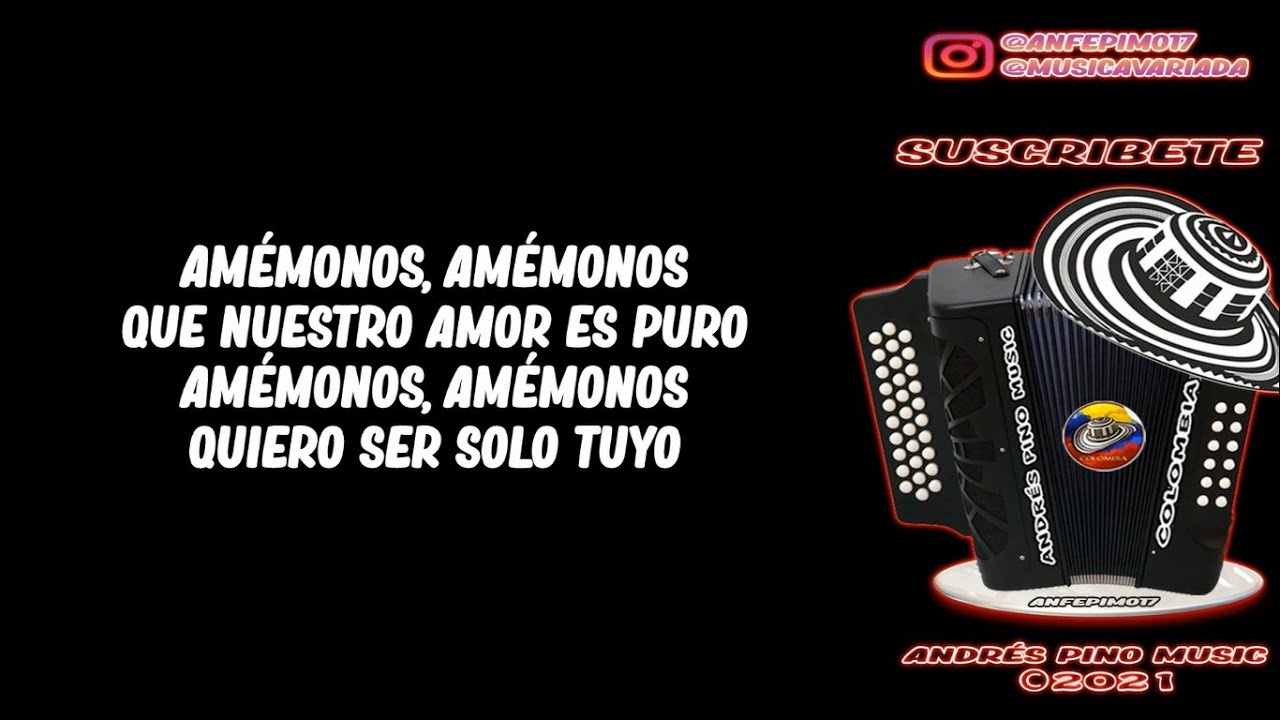 Amemonos - Los Chiches Vallenatos | Letra - YouTube