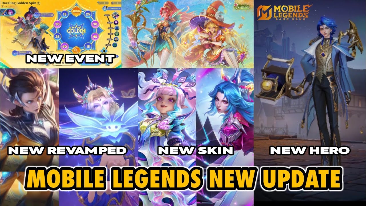MLBB NEW UPDATES | NEW SKINS | NEW REVAMPED | NEW EVENTS | NEW HERO ...