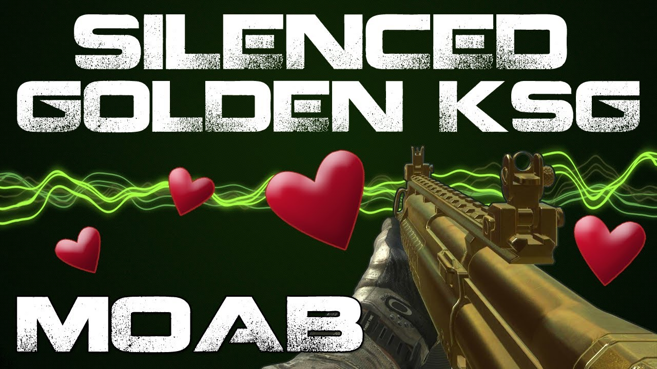 Silenced GOLDEN KSG MOAB - Modern Warfare 3 - YouTube
