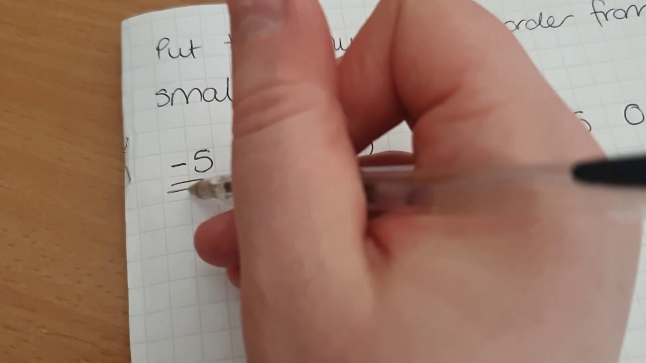 Ordering Negative Numbers YouTube Ordering Negative Numbers YouTube