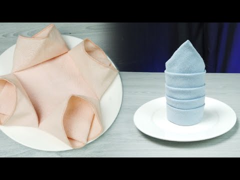 HOW TO MAKE MULTI FOLD AND TOWER NAPKIN FOLDING DESIGN - YouTube
