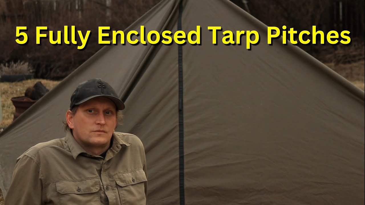 SURVIVE ANY STORM 5 Fully Enclosed Tarp Pitches - YouTube