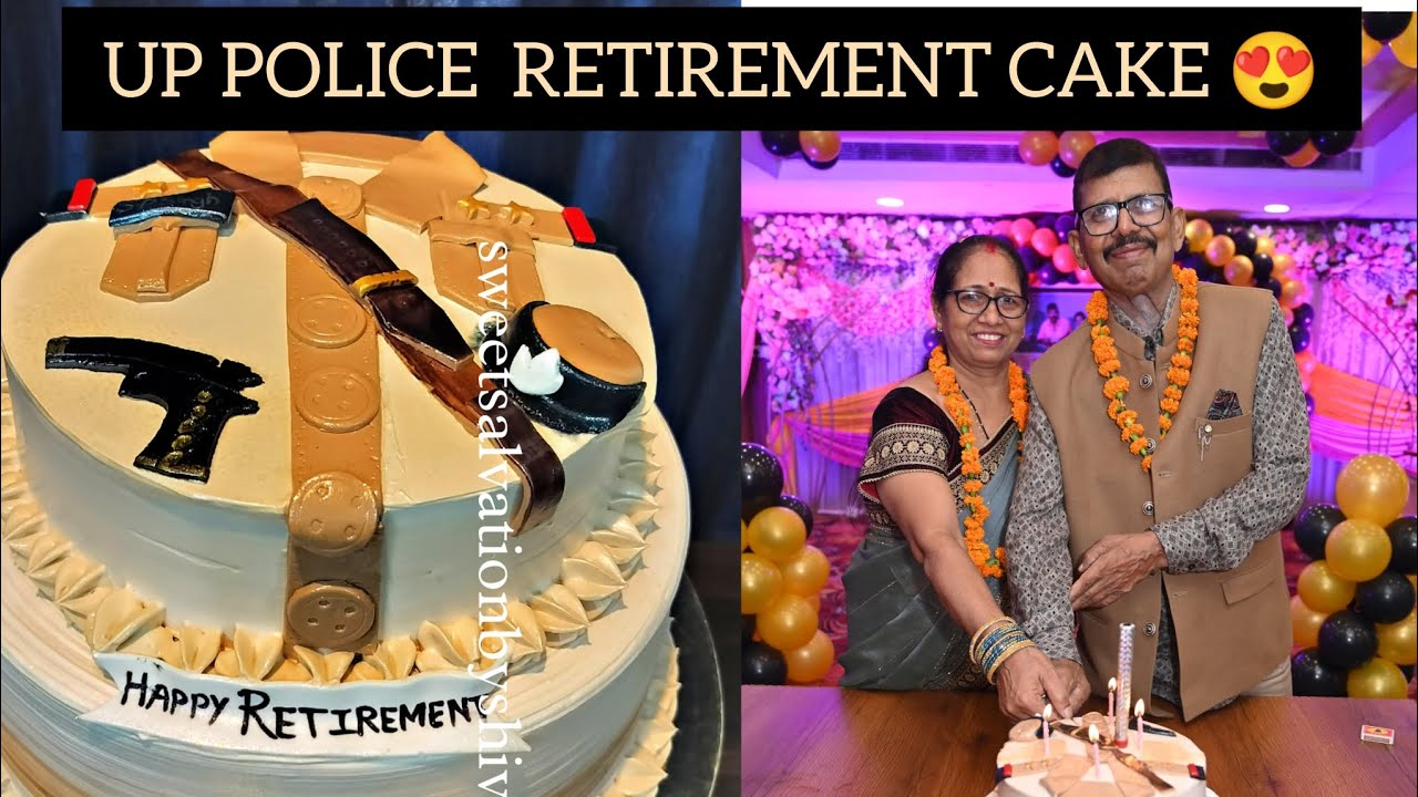 Easy UP POLICE RETIREMENT CAKE #5kg 😍 - YouTube