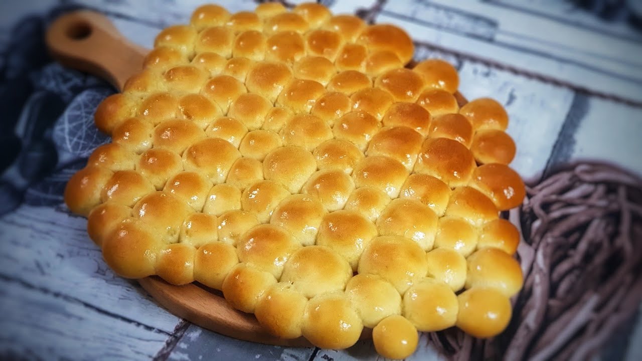 No Knead soft and fluffy bubble bread #bread #breadrecipe #bubblebread - YouTube