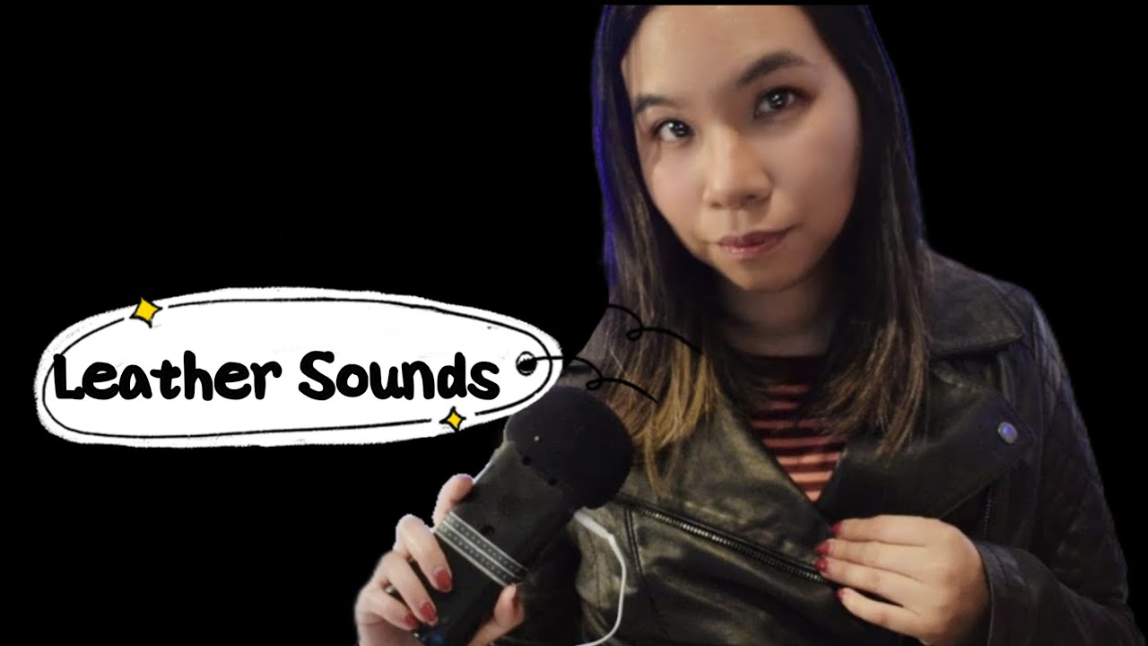 ASMR LEATHER JACKET TAPPING, SCRATCHING & ZIPPER SOUNDS (No Talking) 🤎🧥 ...
