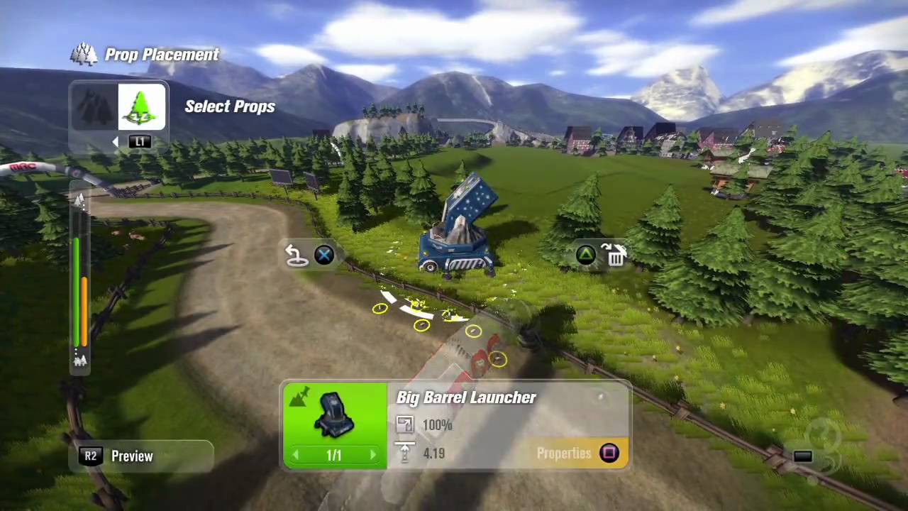 ModNation Racers - Showroom - Track Editor - PS3 - YouTube