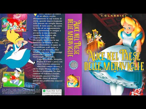 Sequenza D'apertura VHS Disney Alice nel Paese delle Meraviglie 
