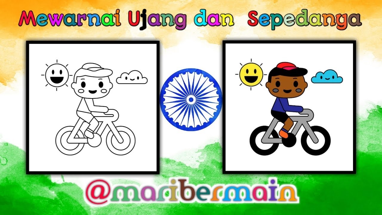 Mari Bermain - Mewarnai Sepeda Ujang - YouTube
