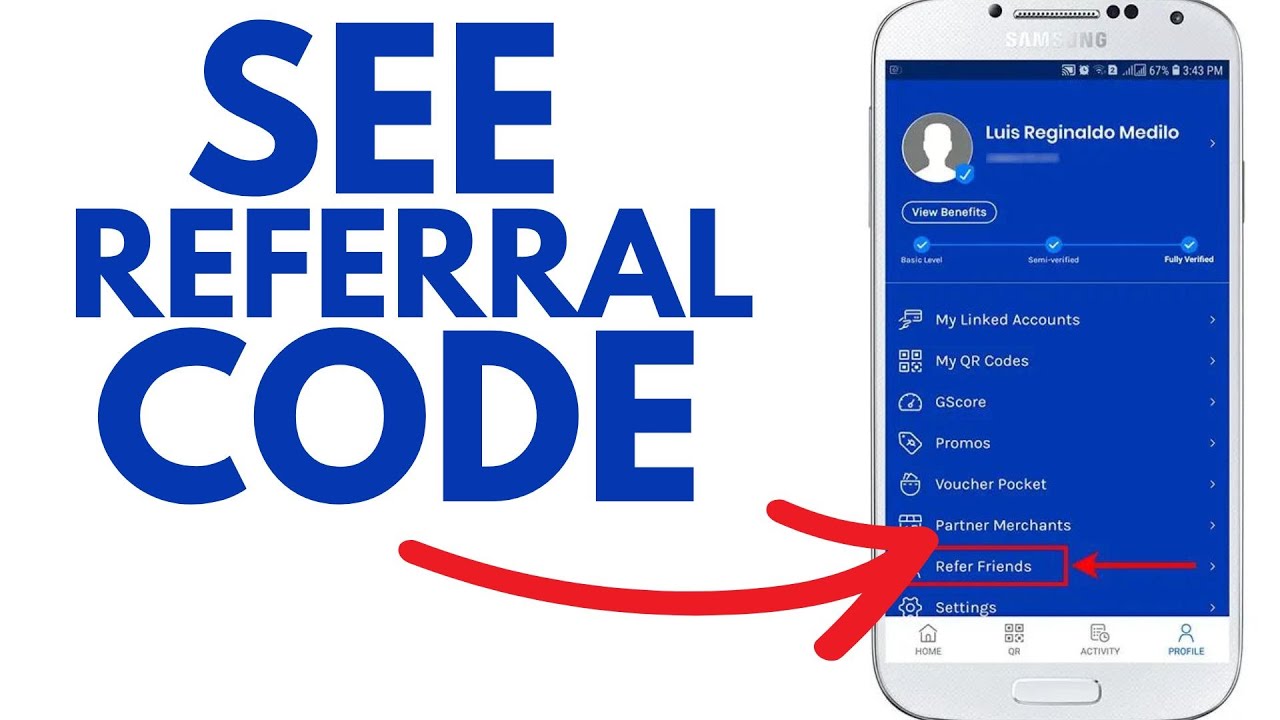 How to View Referral Code in GCash (2024) - YouTube