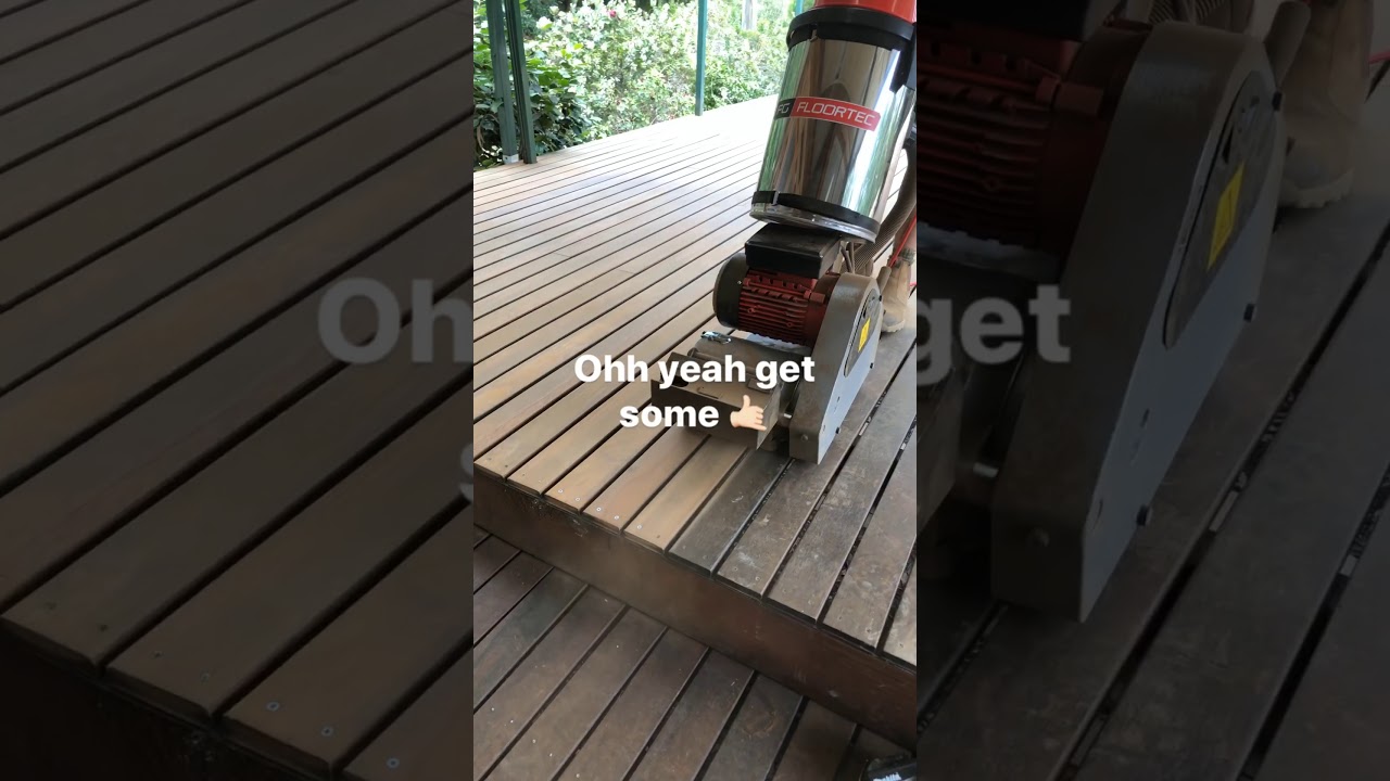 Stripping a timber deck the best way - YouTube