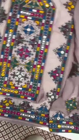 Machine embroidery original Londani voile handmade شیشہ delivery all ...