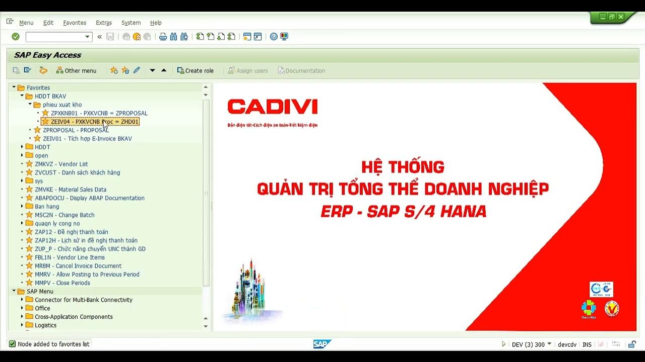 Lập lệnh điều chuyển nội bộ trên SAP và phát hành phiếu xuất kho điện ...