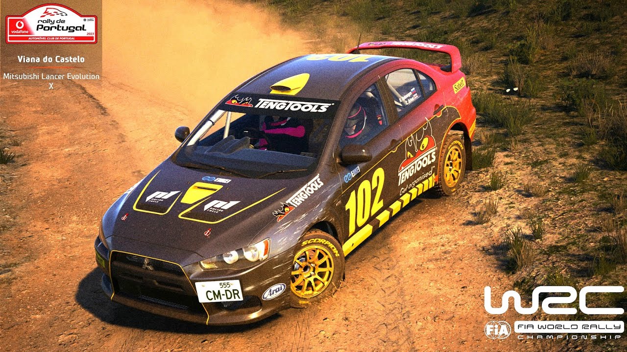 EA WRC Rally Portugal Mitsubishi Lancer Evo X (PS 5 4k) - YouTube